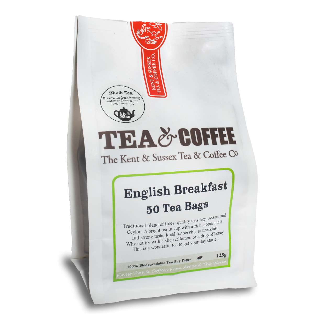 English Breakfast Tea Bags | Kent Tea & Coffee Co