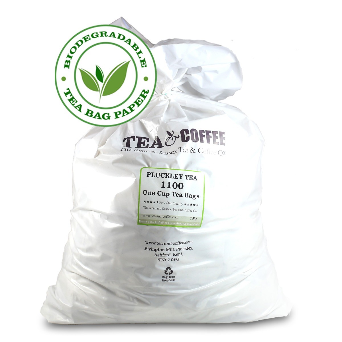 Pluckley Tea 1100 Tea Bags | Kent Tea & Coffee Co